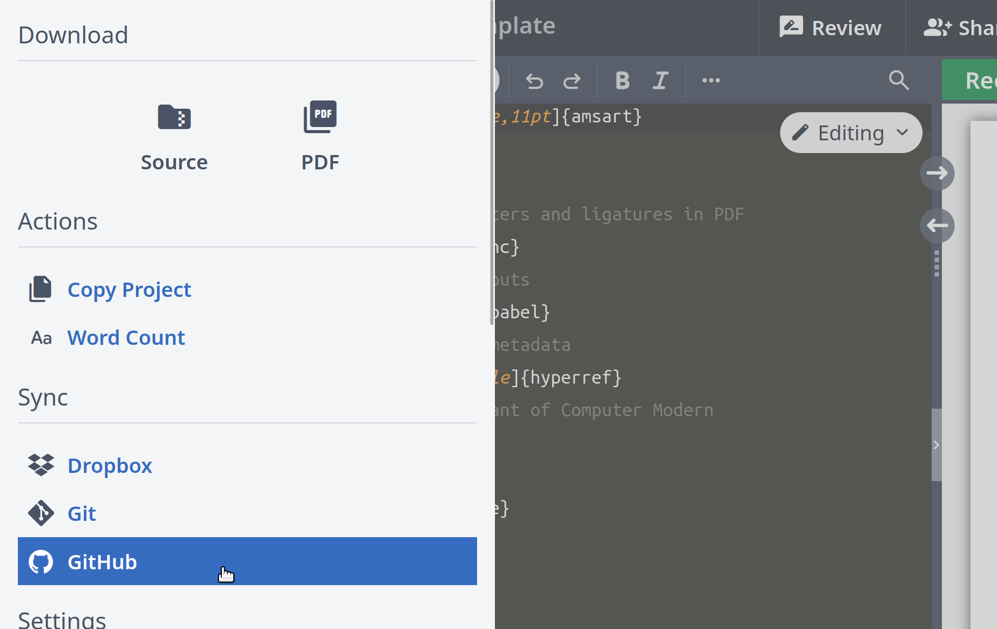 1.2 Cloud-based workflow (via GitHub) ‣ 1 Conversion from LaTeX to HTML ‣ BookML at the ...